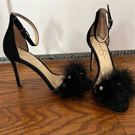 Jessica Simpson Shoes Jessica Simpson Fluffy High Heels Poshmark