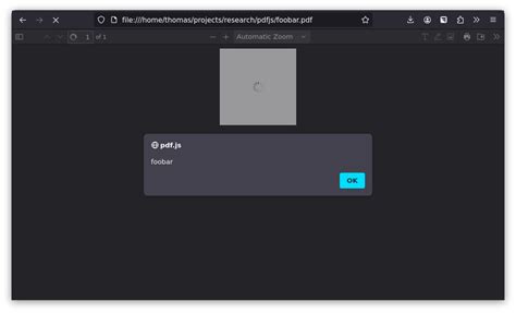 Poc Released For Javascript Execution Vulnerability In Pdfjs