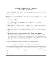 Tutorial Exercise 2 Pdf ECON2010 MICROECONOMIC THEORY TUTORIAL EXERCISE 2 Please Submit Your