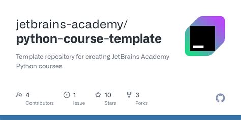 Github Jetbrains Academy Python Course Template Template Repository For Creating Jetbrains