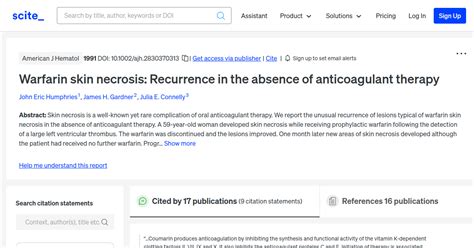 Warfarin Skin Necrosis Recurrence In The Absence Of Anticoagulant