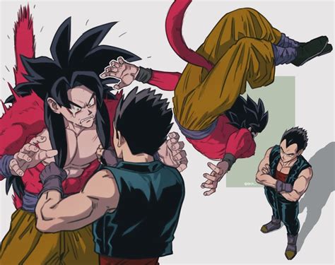 Son Goku And Vegeta Dragon Ball And 1 More Drawn By Fecaa Danbooru