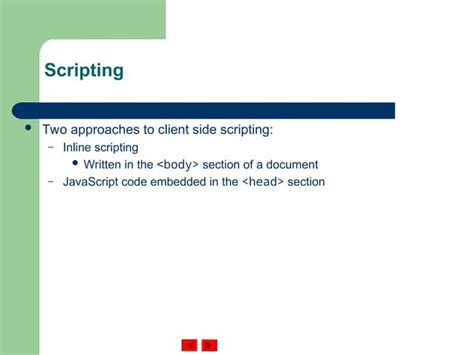 Introduction To Scripting Programming Language Ppt Web Development