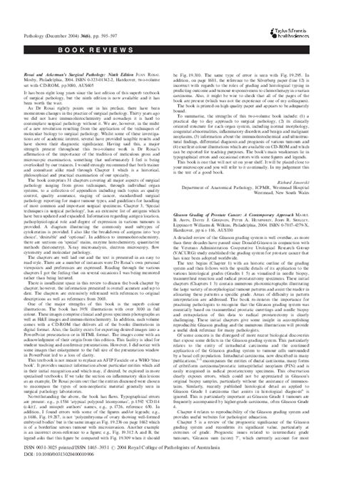 Pdf Gleason Grading Of Prostate Cancer A Contemporary Approach