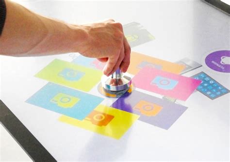Tangible Object Recognition Touchscreens Tables Walls