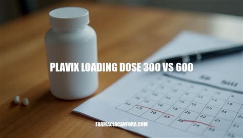 Plavix Loading Dose Comparison 300mg Vs 600mg