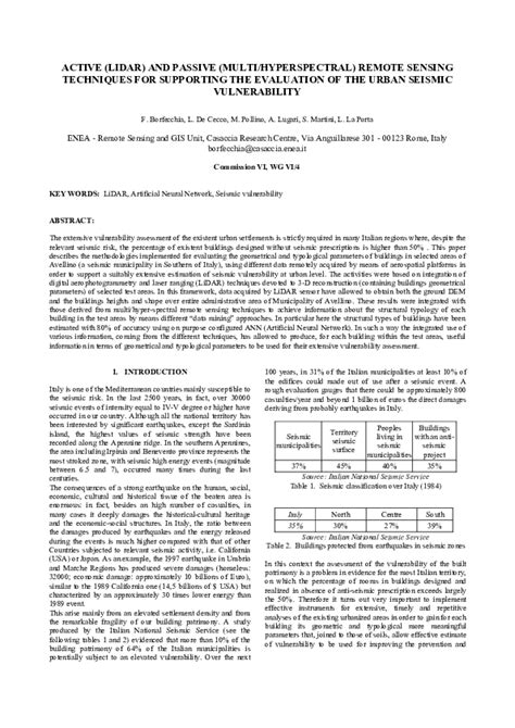 Pdf Active Lidar And Passive Multihyperspectral Remote Sensing