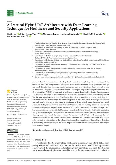 Pdf A Practical Hybrid Iot Architecture With Deep Learning Technique For Healthcare And