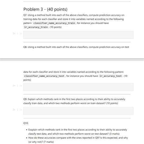 Solved Problem 3 40 Points Q7 Using A Method Built Into