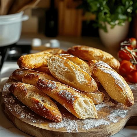 Easy Crusty Mini Baguettes For Sandwiches And Bread Baskets