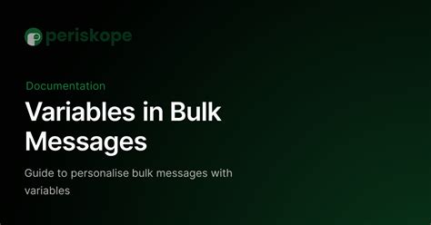Variables In Bulk Messages Periskope Docs