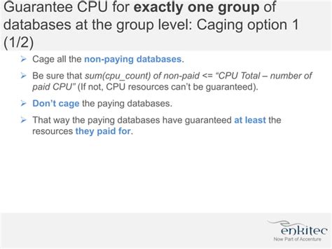 Oracle Binding Versus Caging Ppt