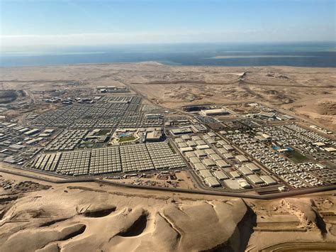 Aerial Photos Reveal Work Progressing On The Line Megacity At Neom