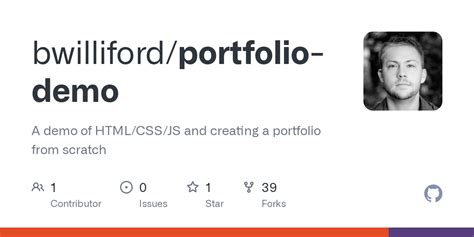 GitHub Bwilliford Portfolio Demo A Demo Of HTML CSS JS And Creating A Portfolio From Scratch