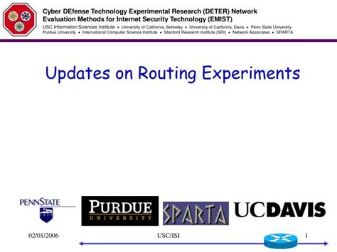 Ppt Updates On Routing Experiments Powerpoint Presentation Free