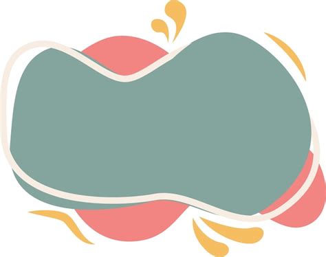 Premium Vector Memphis Abstract Blob Vector Background