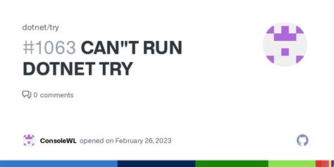 CAN T RUN DOTNET TRY Issue 1063 Dotnet Try GitHub