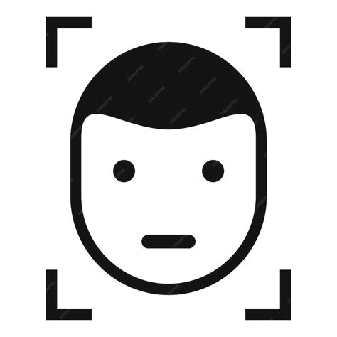 Premium Vector Face Detection Icon Simple Illustration Of Face Detection Vector Icon For Web