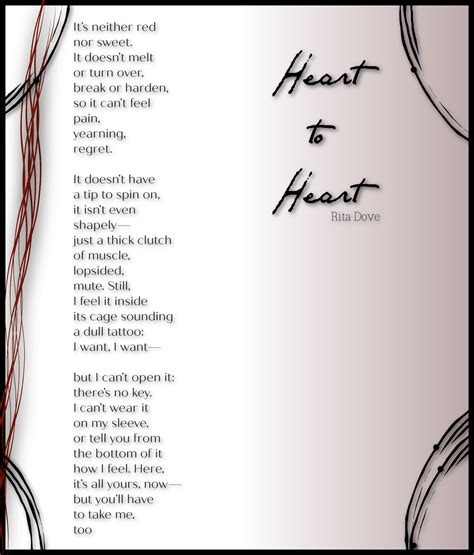 Heart To Heart Rita Dove Love Poems