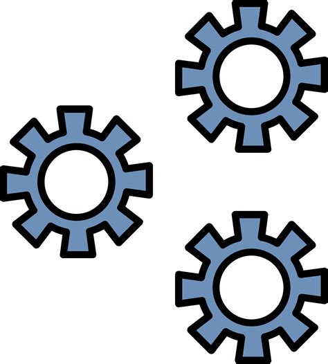 Settings Line Filled Icon Vector Art At Vecteezy