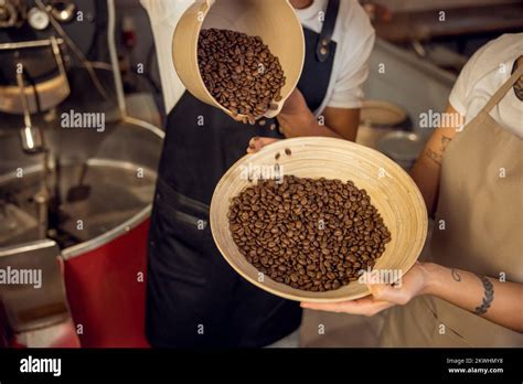 Experienced Workers Involved In The Coffee Sorting Process Stock Photo Alamy