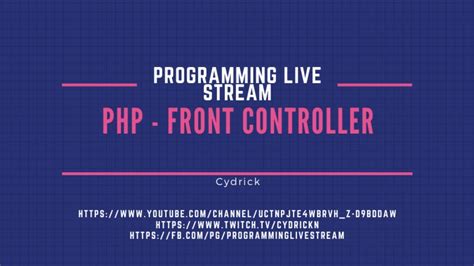 Php Front Controller Youtube
