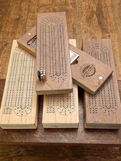 Beautiful Handcrafted 3 Lane Cribbage Boards Personalized And Engraved