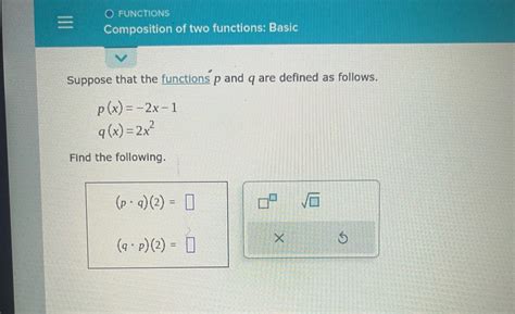 Solved Suppose That The Functions P And Q Are Defined As Chegg