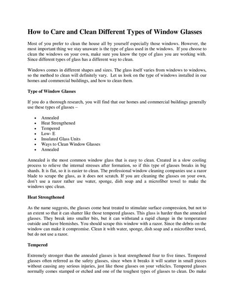 Git Expert How To Care And Clean Different Types Of Window Glasses Page 2 Created With
