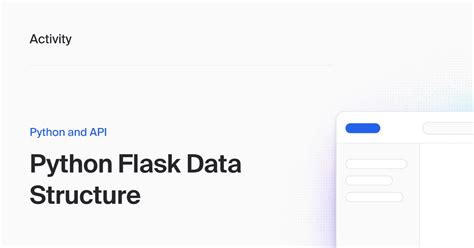 python flask data structure