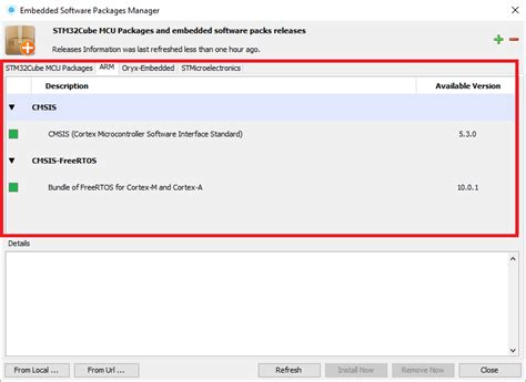 How To Install ARM CMSIS Packages STMicroelectronics Community