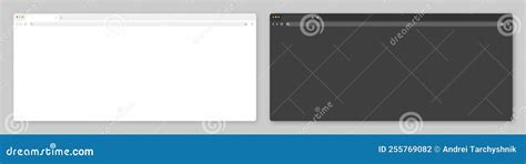 Blank Web Browser Window With Tab Toolbar And Search Field Modern Website Internet Page In