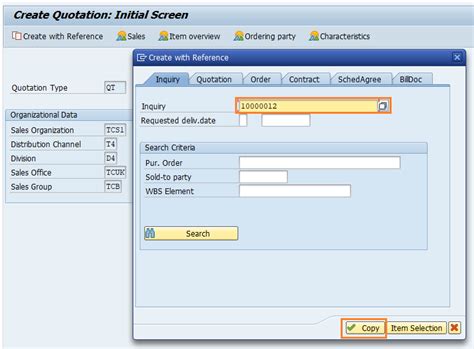 Sap Sd Create Quotation