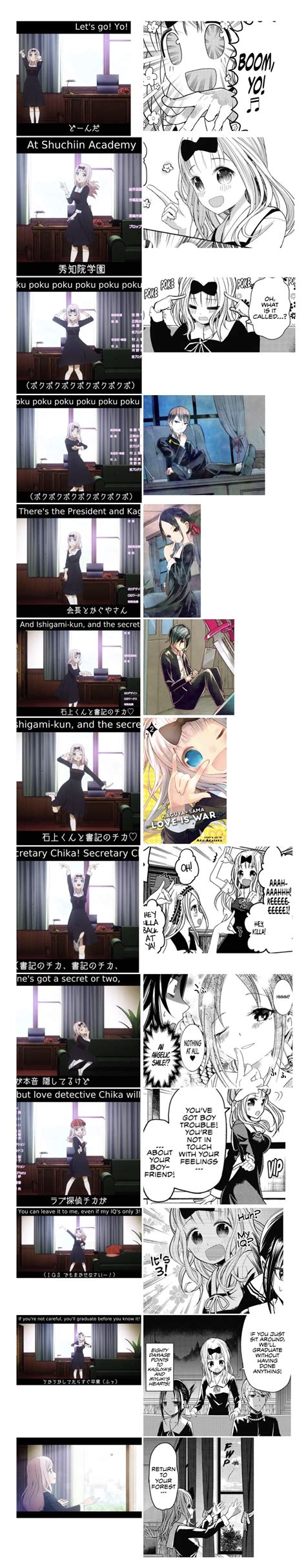 Chika Dance Ed2 Vs Manga Rkaguyasama