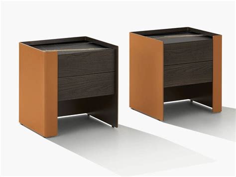 Chloe Rectangular Bedside Table With Drawers By Poliform Design Carlo
