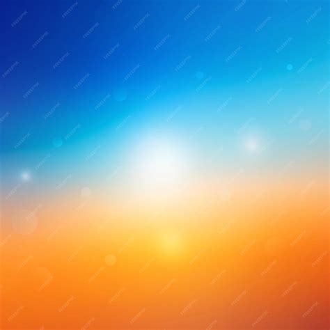 Simple Blue Orange Gradient Pastel Abstract Orange And Blue Blur Color