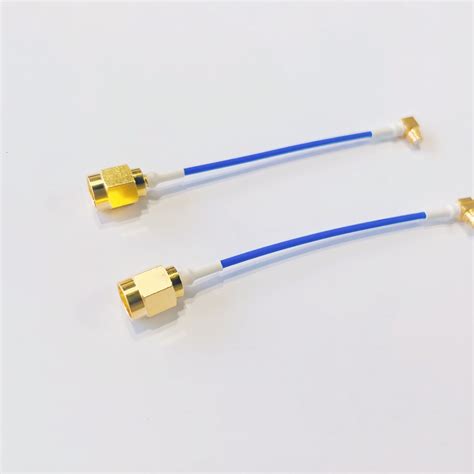 Rf Cable Assembly Sma Male To Smp Female Right Angle 086 Rf Coaxial Cable Assembly Buy China