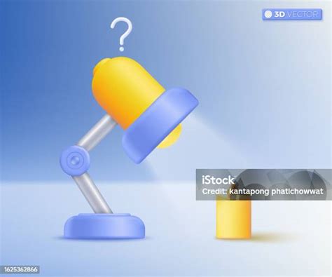 테이블 사무실 램프와 촛불 책상 램프 전구가 있는 전기 램프 노년과 뉴 에이지의 차이 교육 개념입니다 3d 벡터 격리 그림 만화