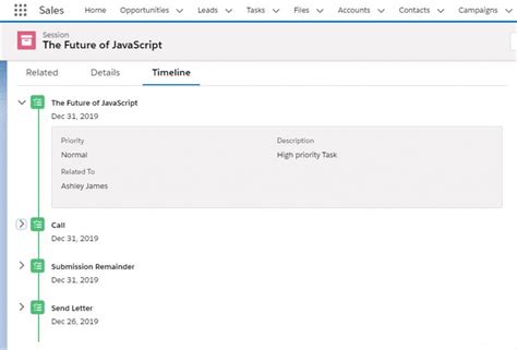 Lightning Experience Ui To Show Activities Mst Solutions
