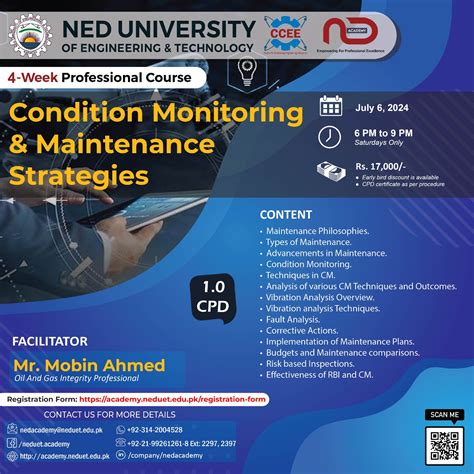 Condition Monitoring And Maintenance Strategies Ned Academy Ccee