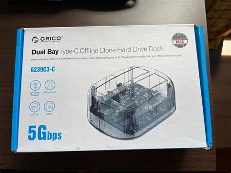 Orico Dual Bay Type C Offline Clone Hard Drive Dock Computers Tech Parts Accessories