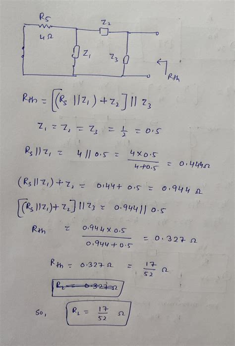 Solved I Will Rate If It S Correct Only Determine The Value Of RL