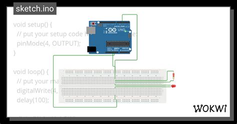 LED Blink Wokwi ESP STM Arduino Simulator
