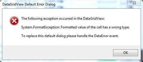 C datagridview 错误 Code Bye