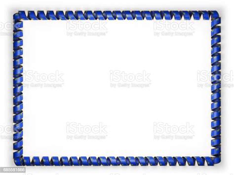 프레임과 리본 플래그로 상태 네바다 미국 황금 밧줄에서 테두리의 테두리 3 차원 일러스트 레이 션 공란에 대한 스톡 벡터 아트