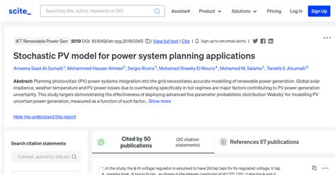 Stochastic Pv Model For Power System Planning Applications