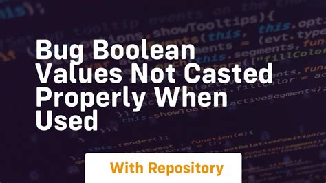 bug boolean values not casted properly when used youtube