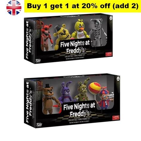 Five Nights At Freddys Action Figure Fnaf Foxy Bonnie Bear Toys Boxed