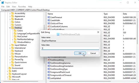 Enable Or Disable Drag Maximized Window In Windows 1110