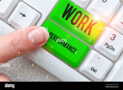 Writing Displaying Text Work Performance Word Written On A Job That Is Not Permanent But Able